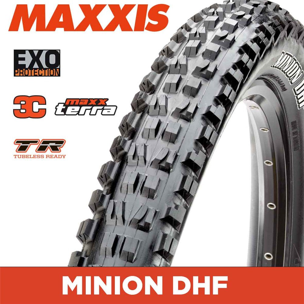 MAXXIS - MINION DHF 27.5 X 2.30 3C TERRA EXO TR FOLD 60TPI E-25 – THE BIKE SHOP QLD