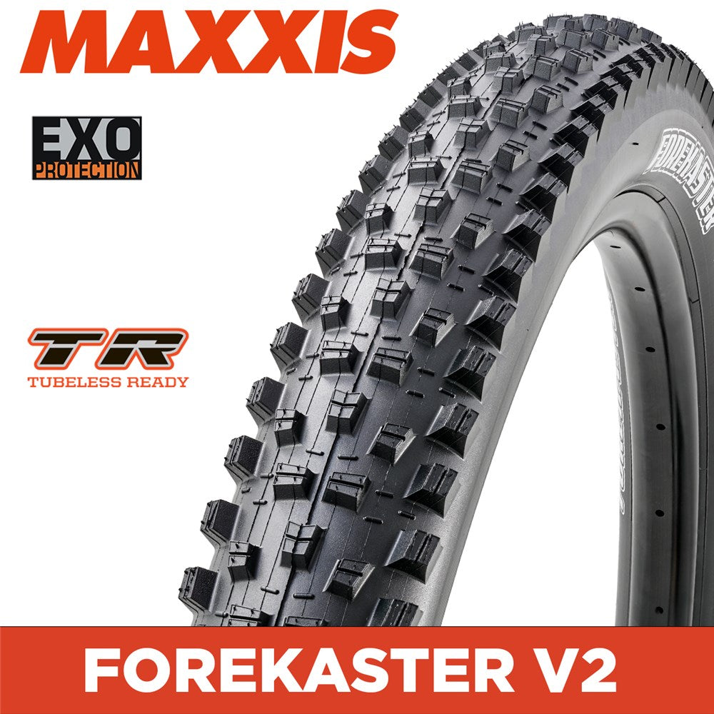 MAXXIS FOREKASTER V2- 29 X 2.40 WT FOLDING 60TPI EXO TR – THE BIKE SHOP QLD