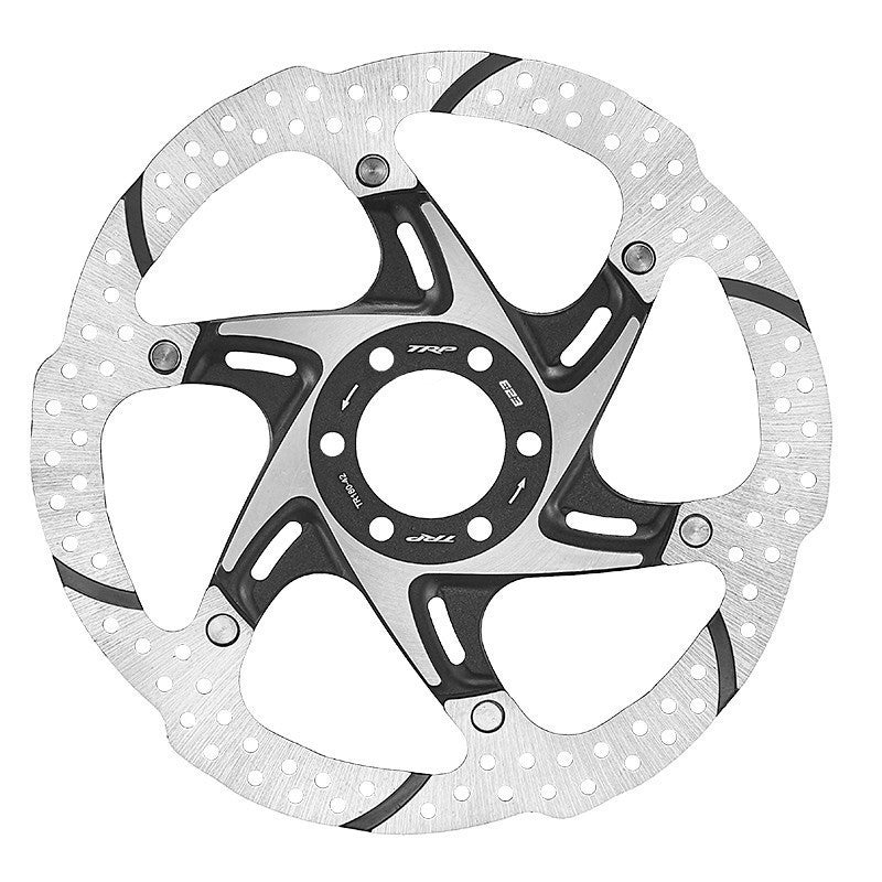 TRP Rotor , 2pce, 180mm,stainless steel, 6 Bolt, black centre, TRP ...